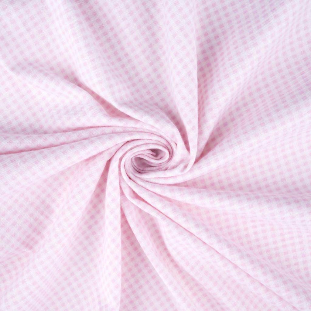 Pink Gingham Crib Sheets | Pink Toddler Sheets | SheetWorld