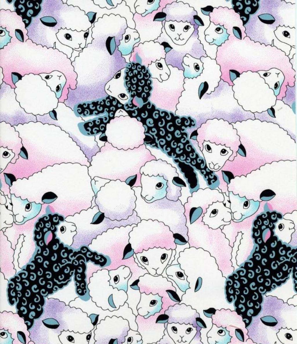 Crib / Toddler – Colorful Sheep – Matching Comforter | Rhyzzy